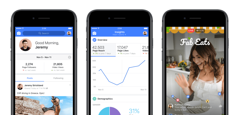 Facebook for Creators: új app és új weboldal Live videó készítőknek ...